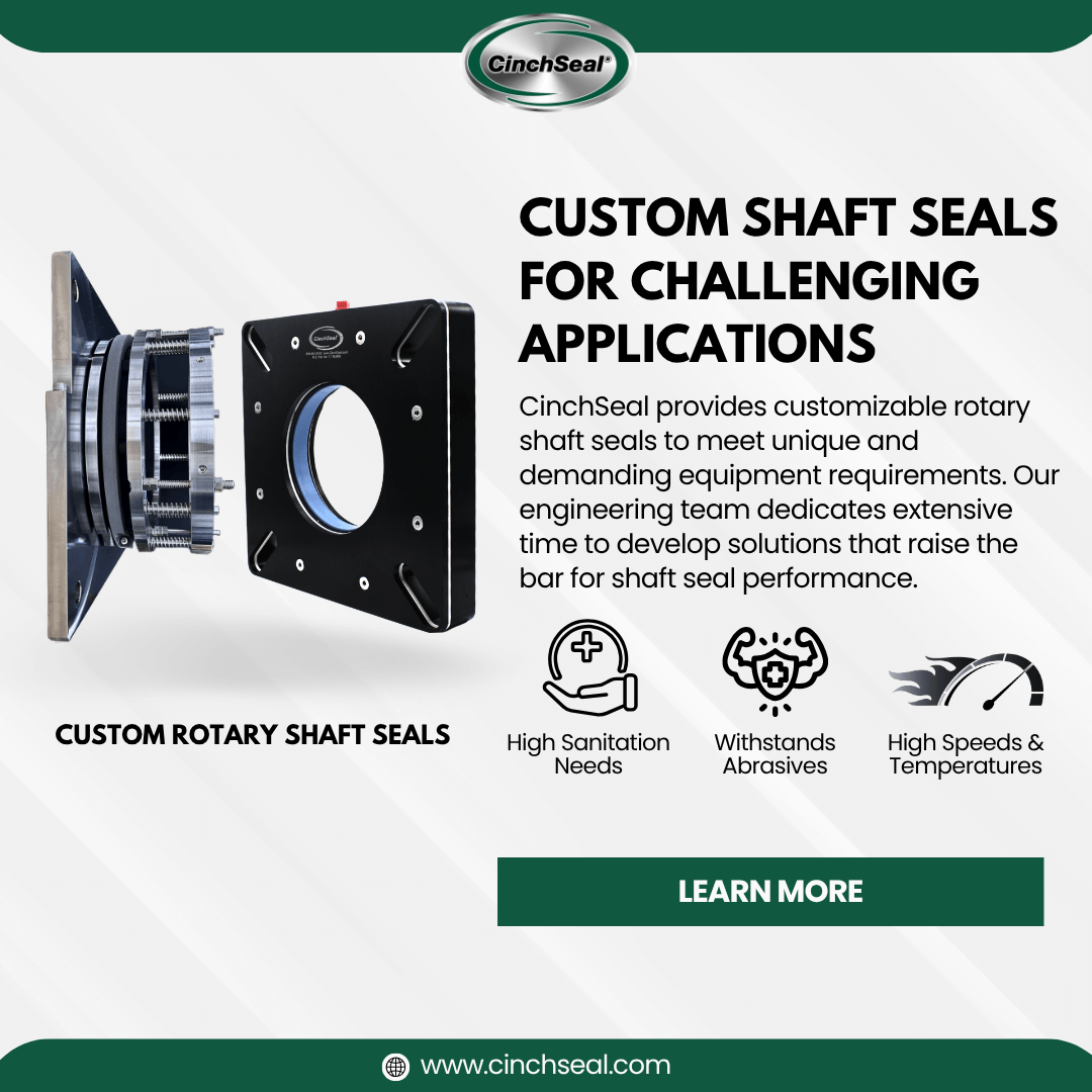 Custom Seal post - CinchSeal Rotary Shaft Seal Manufacturer