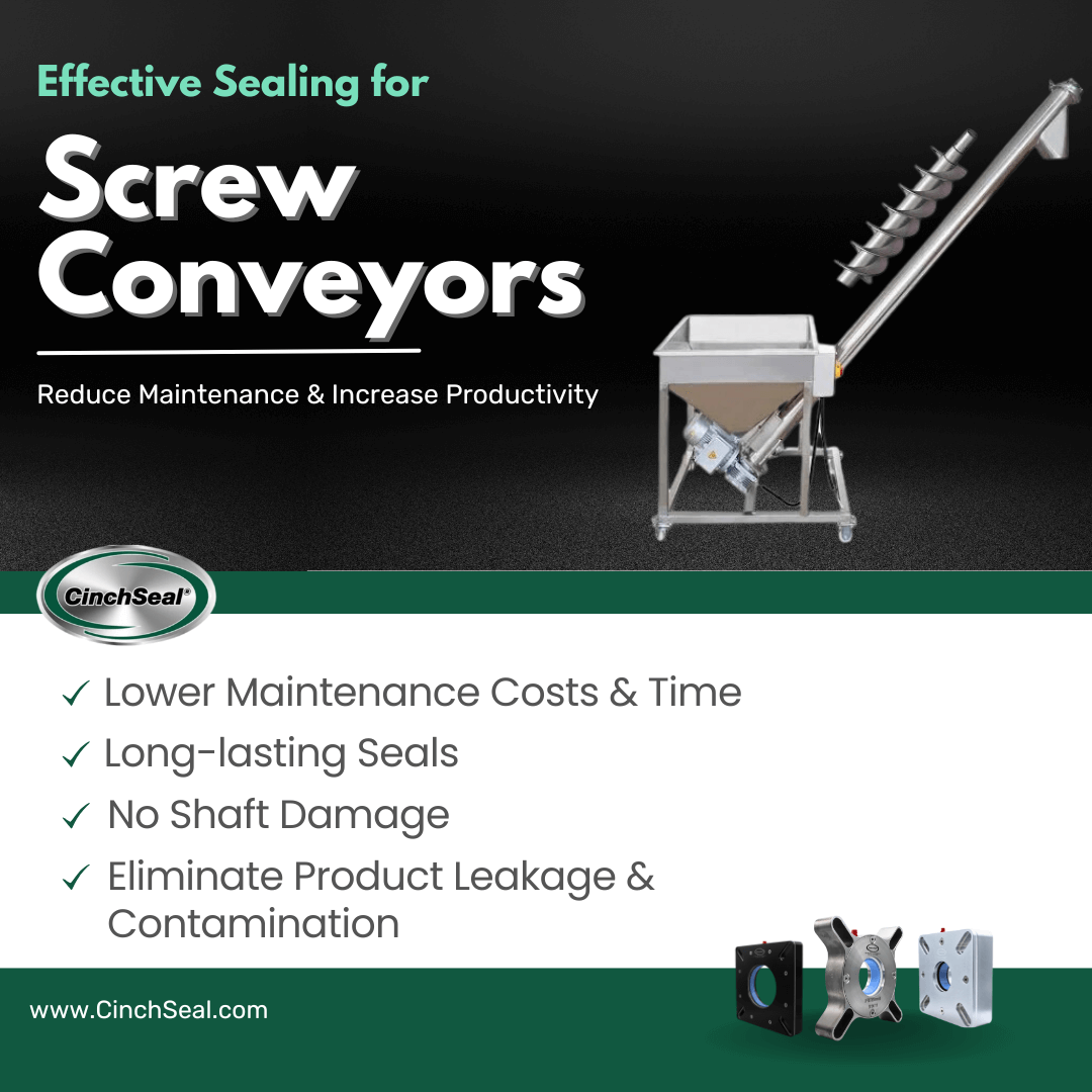 Screw Conveyor post - CinchSeal Rotary Shaft Seal Manufacturer